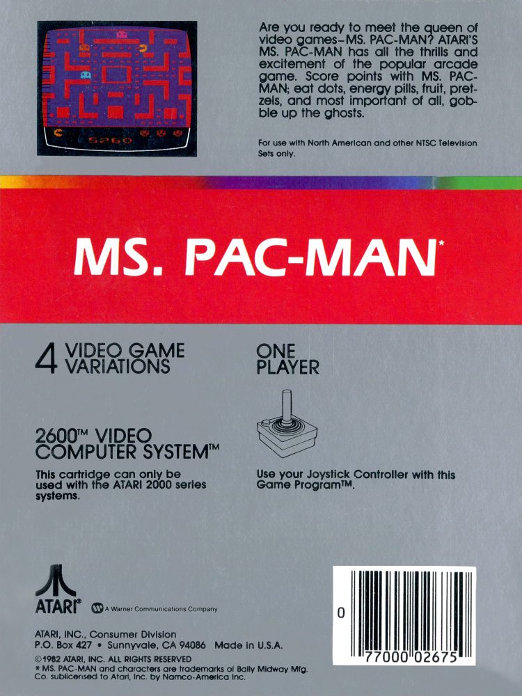 Ms. Pac-Man (Atari 2600) - Gaming Zone [@] JeanWich.com
