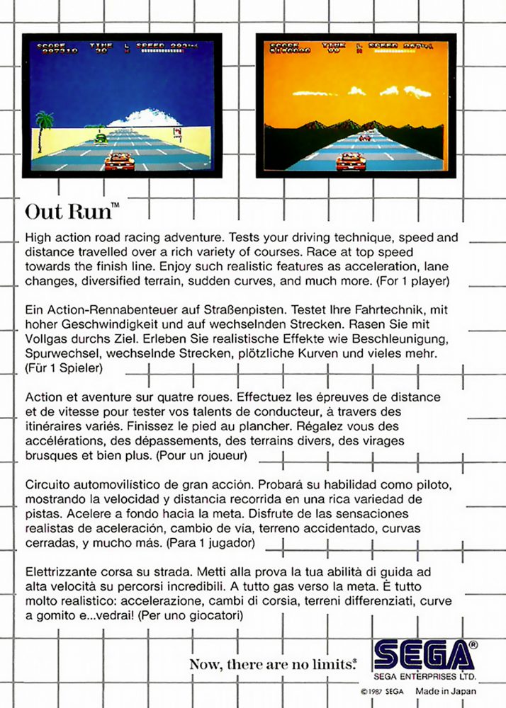OutRun (Master System) - Gaming Zone [@] JeanWich.com