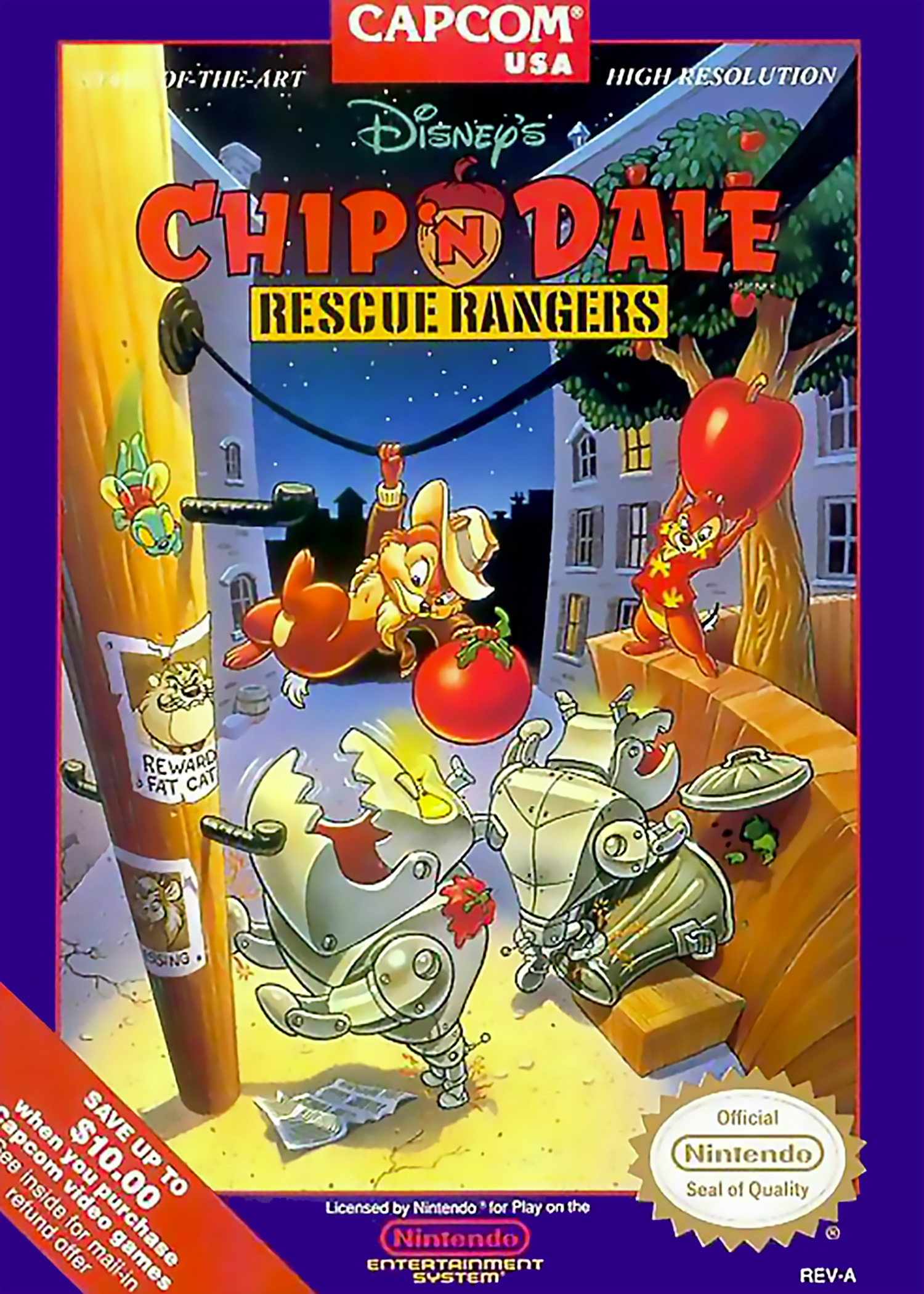 Chip'N Dale : Rescue Rangers (NES) - Gaming Zone [@] JeanWich.com