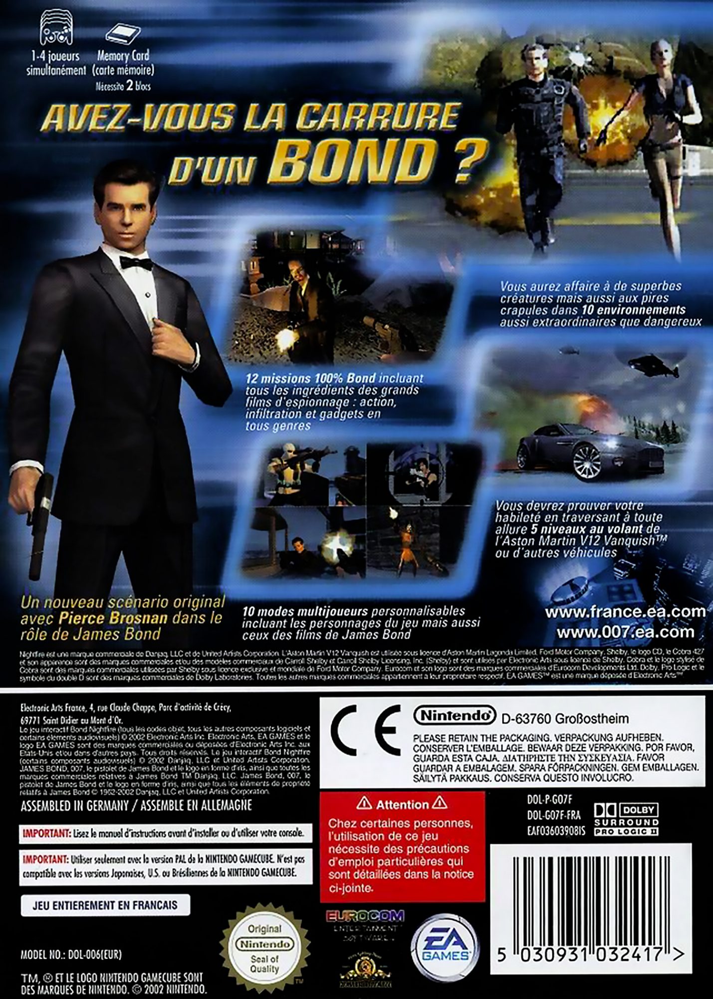 007 : Nightfire (Gamecube) - Gaming Zone [@] JeanWich.com